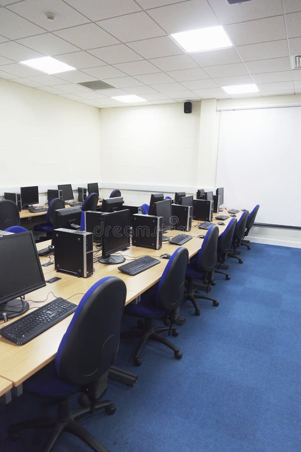 Computer Lab stock photo. Image of horizontal, class - 49354860