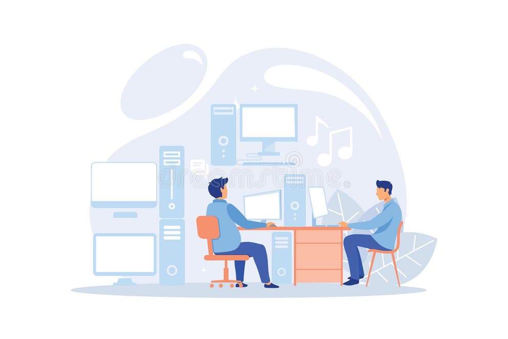 Computer Lab Illustration. Advanced Computer Skills, Information ...