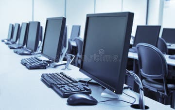 Computer Lab stock photo. Image of business, network - 31650214