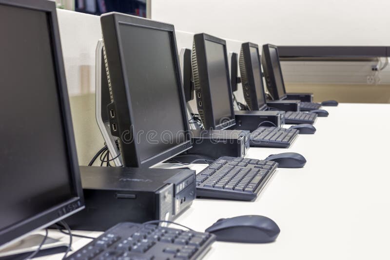 Computer lab stock image. Image of screen, information - 33668303