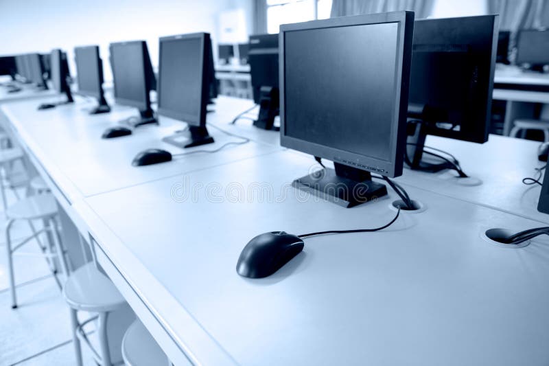 Computer Lab stock photo. Image of personnel, contrasty - 23407474