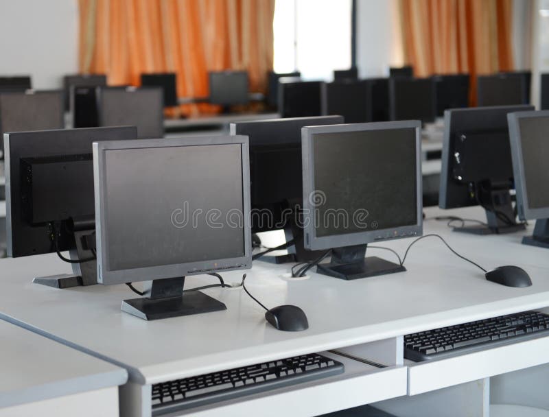 Computer Lab stock image. Image of computer, keyboard - 37525697