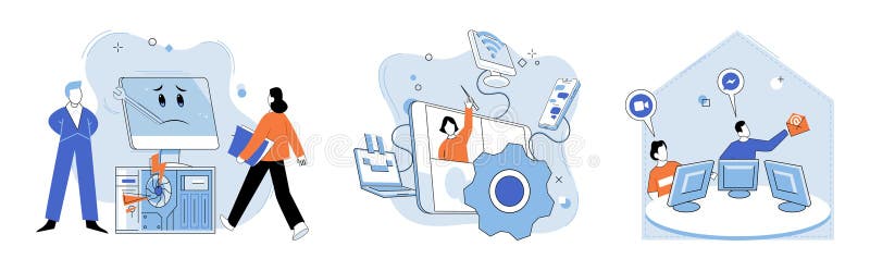 Computer Lab. Tech Professionals Utilize Cutting-edge Techniques To ...