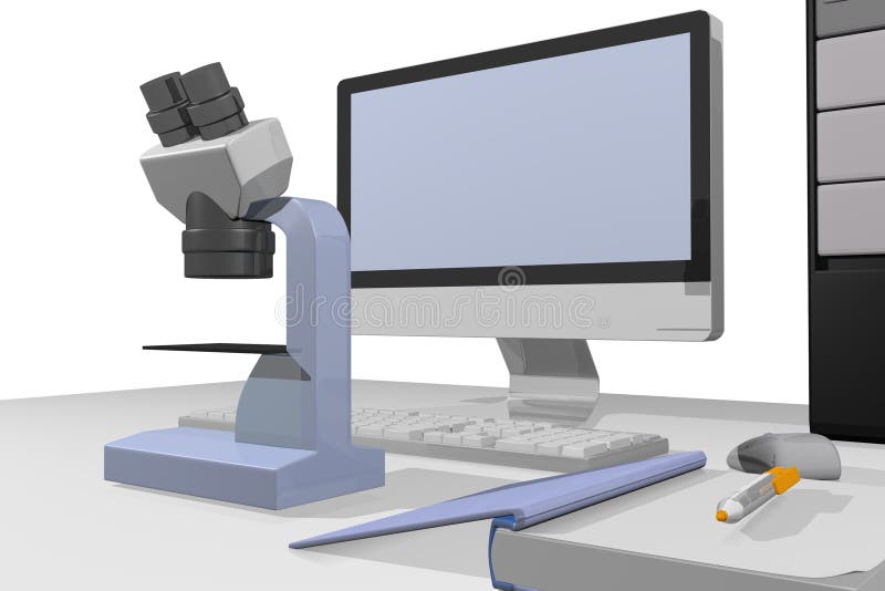 Computer-Labor stock abbildung. Illustration von hintergrund - 56706054