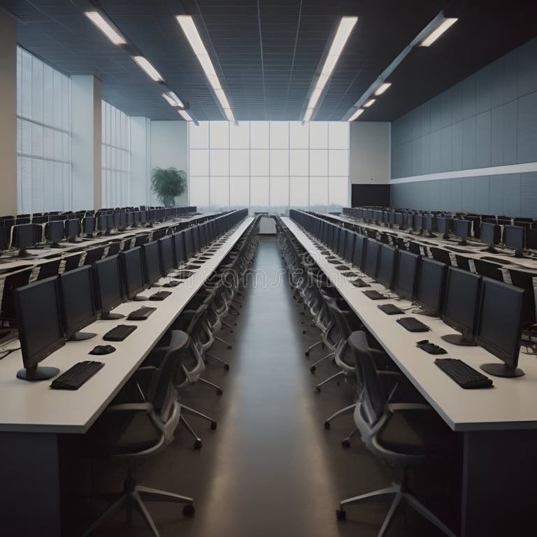 College Students Computer Lab Stock Illustrations – 90 College Students ...