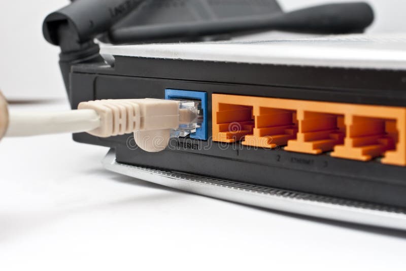 Computer LAN Cables Red stock photo. Image of cat5, objects - 10040992