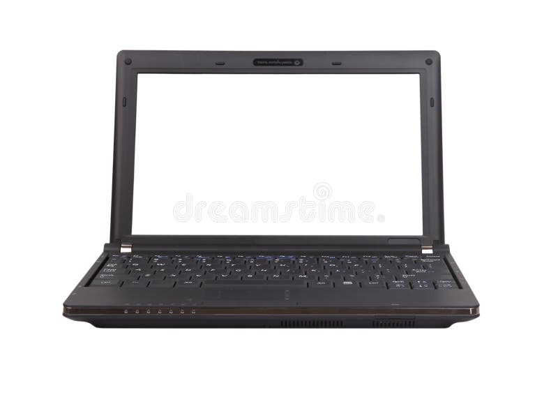 Distortion Laptop at the Left 2 Stock Image - Image of blank, monitor ...