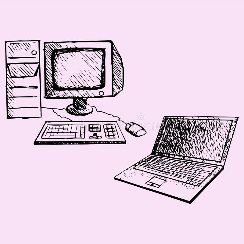 Old Computer System Stock Illustrations – 2,891 Old Computer System ...