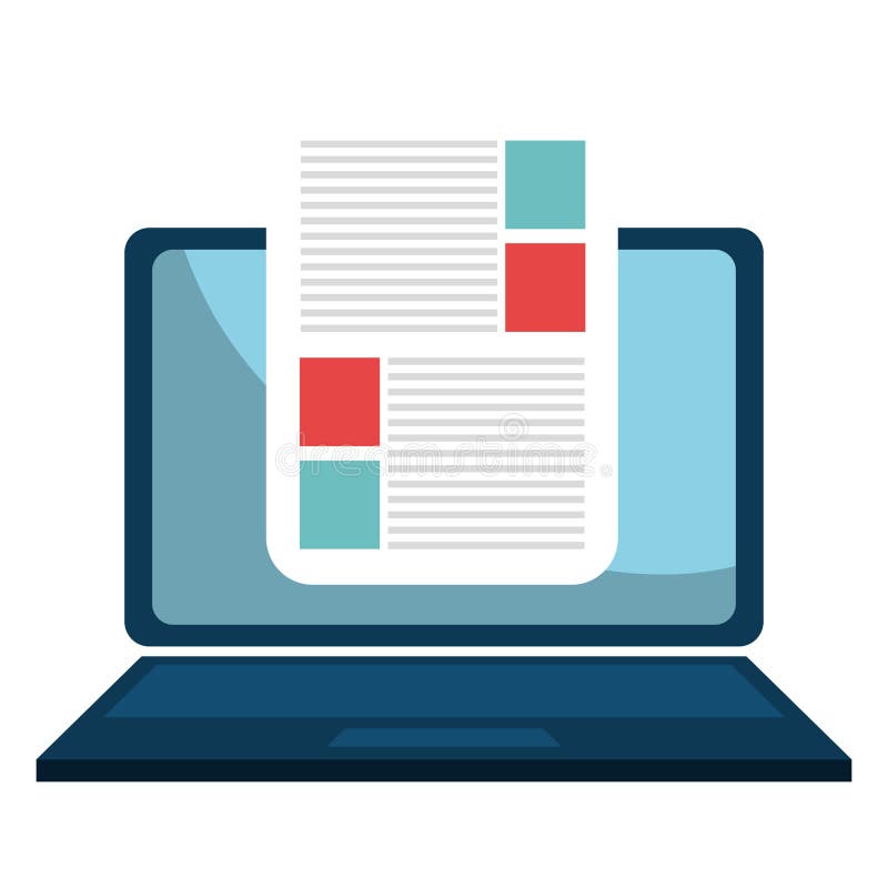 Laptop Document Stock Illustrations – 29,760 Laptop Document Stock ...