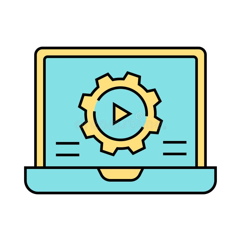 Computer, Laptop, Gear, Setting, Laptop Maintenance Icon Stock Vector ...