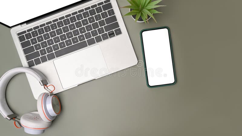 Boy with Laptop and Headphone. Stock Photo - Image of happiness ...