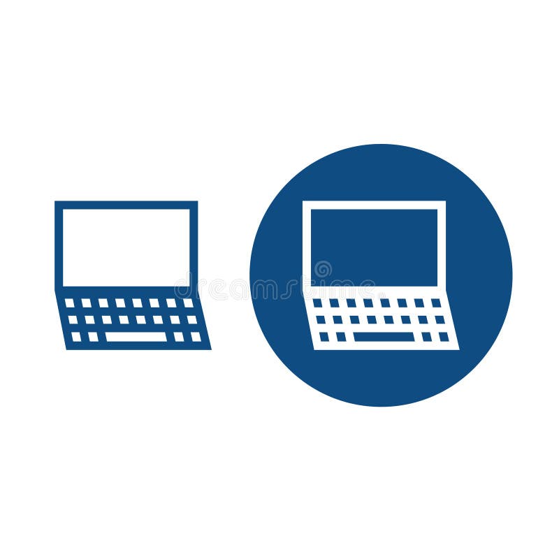 Computer laptop icons stock vector. Illustration of laptop - 172514393