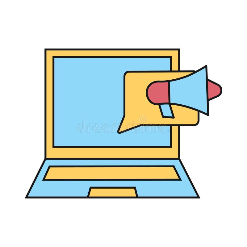 Computer, Laptop, Mic, Speaker, Ads, Announcement, Computer Ads Icon ...