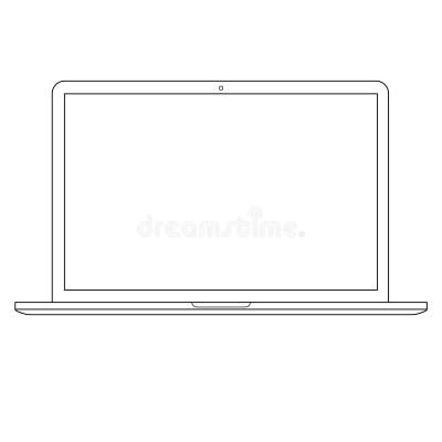 Laptop Outline Sketch Stock Illustrations – 6,329 Laptop Outline Sketch ...