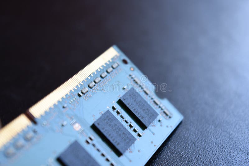 Computer Laptop PC Memory RAM DDR Stock Photo - Image of transistor ...