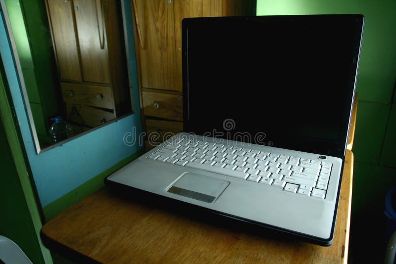 Computer laptop stock image. Image of house, technology - 45936849