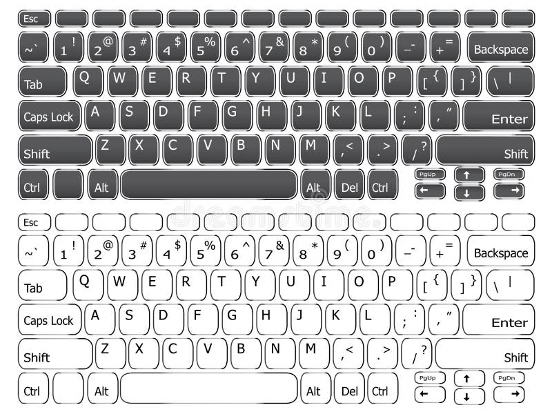 Simple keyboard icon stock illustration. Illustration of drawing - 73462873