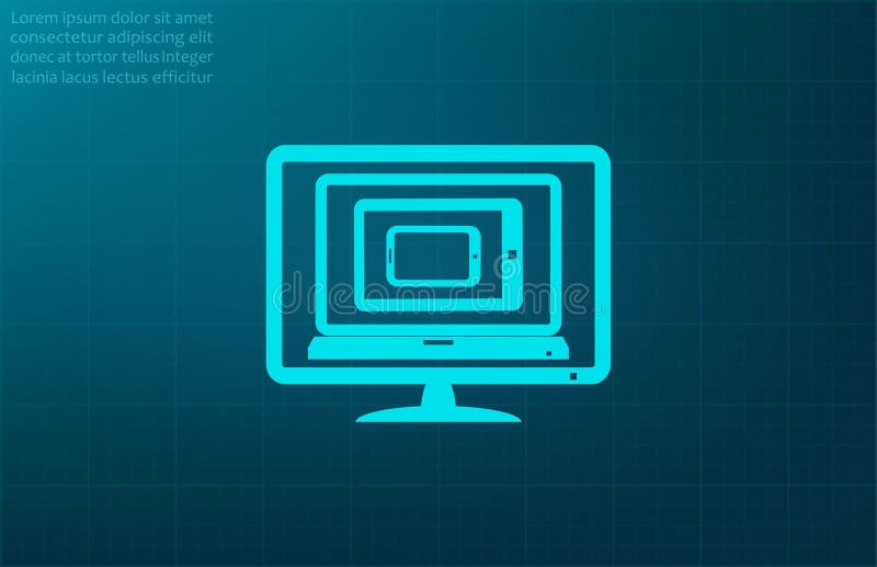 Vector Illustration, Blue Background Stock Vector - Illustration of ...