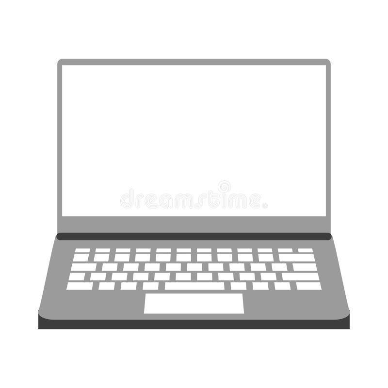 Computer Laptop Technology Hardware Cartoon Stock Vector - Illustration ...