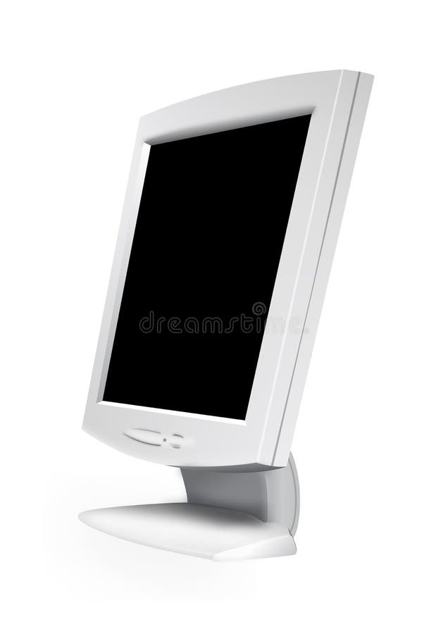 Computer lcd monitor stock vector. Illustration of technology - 10437905