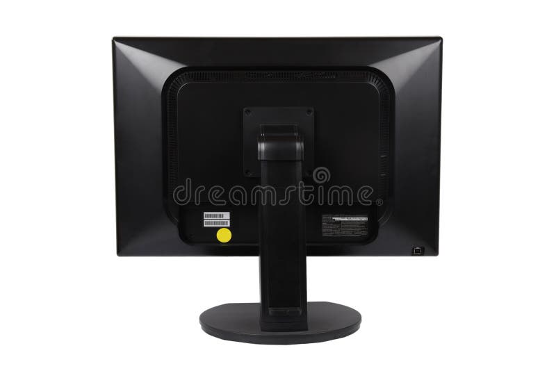 Computer LCD Monitor On The Back Stock Photo - Image of digital, color ...