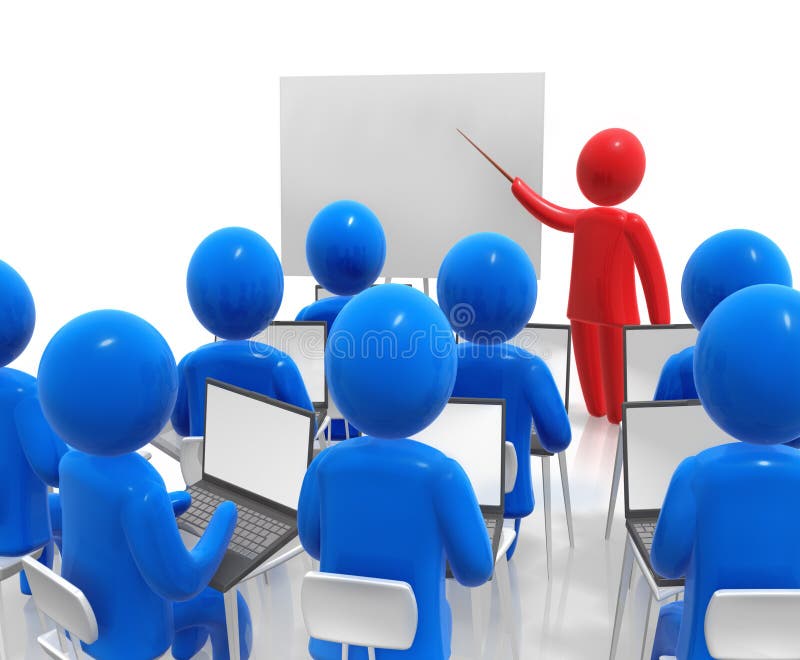 Computer learning stock illustration. Illustration of desk - 15273251