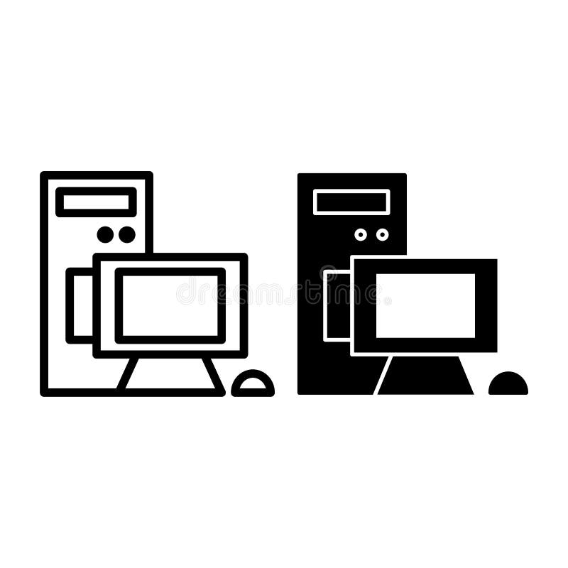 Desktop Outline Stock Illustrations – 27,196 Desktop Outline Stock ...