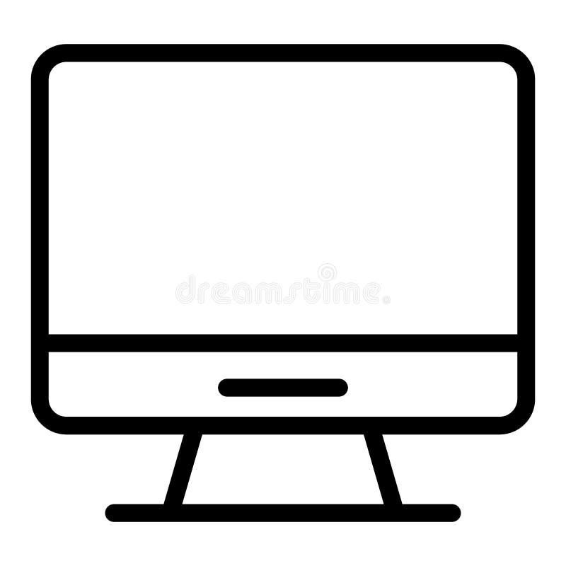 Computer Line Icon Set, Digital Symbols Collection, Vector Sketches ...