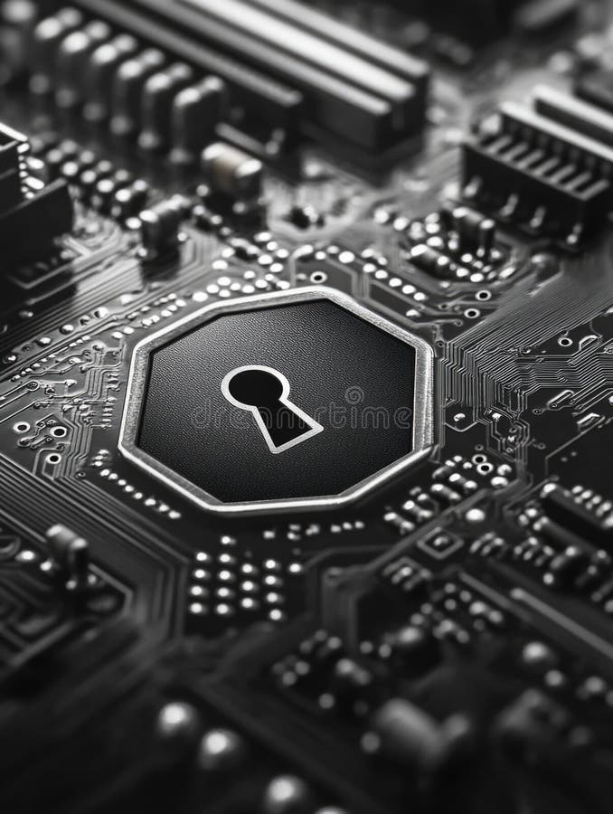 Computer lock stock photo. Image of technology, access - 363123014