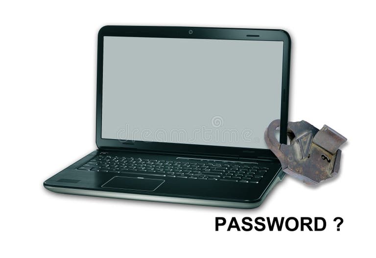 Computer locked stock image. Image of black, safe, concept - 39872837