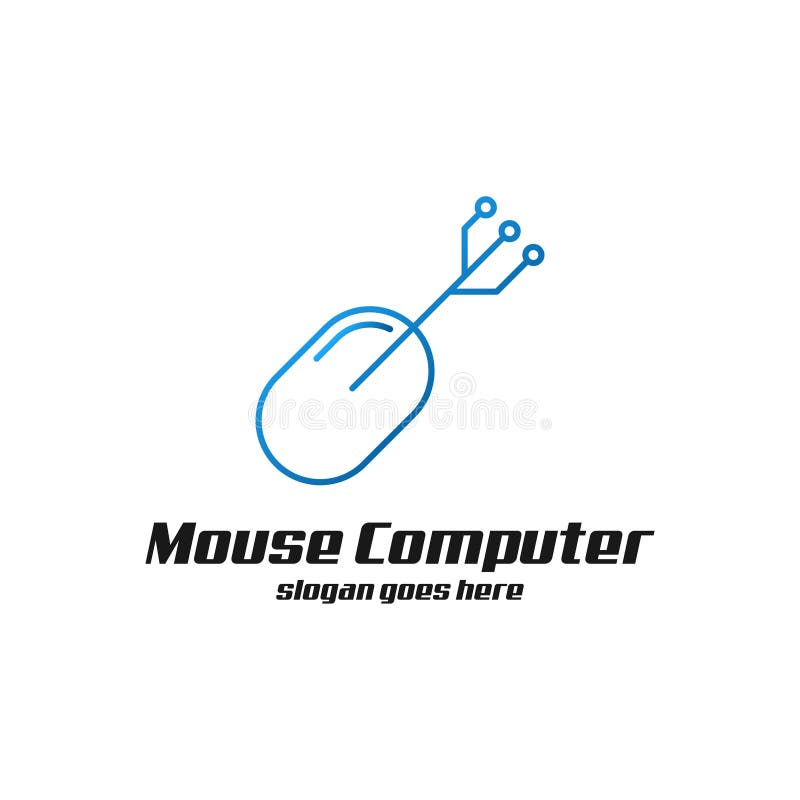 Mouse Computer Logo art stock illustration. Illustration of logo ...