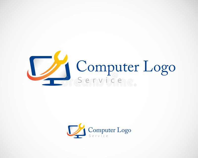 Computer Logo Creative Design Template Service Option Design Concept ...