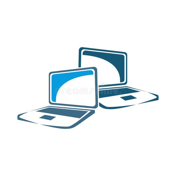 Computer logo icon design stock vector. Illustration of technology ...