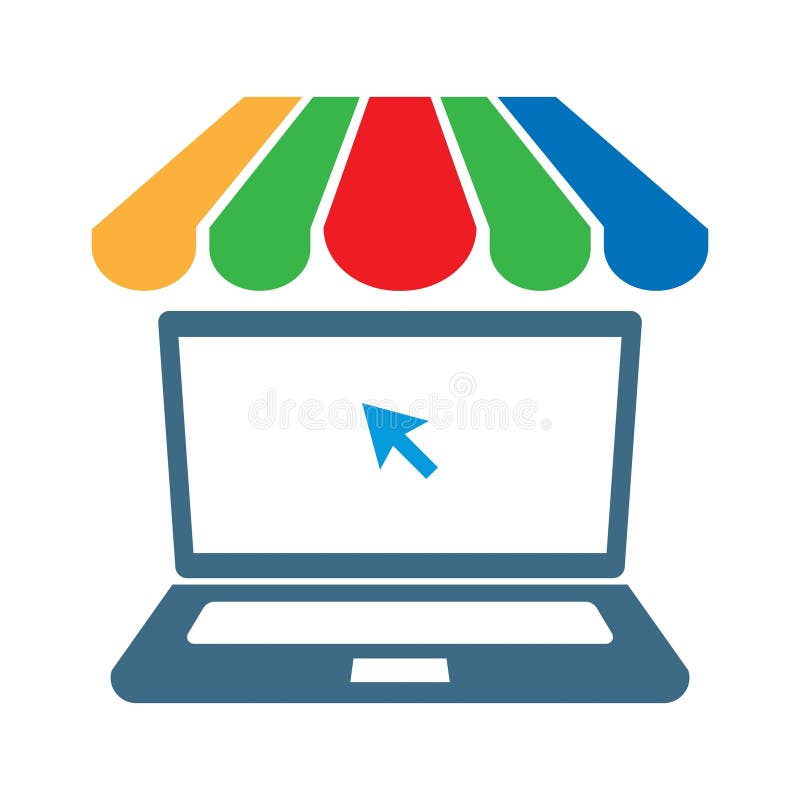 Computer logo icon design stock vector. Illustration of device - 367070706