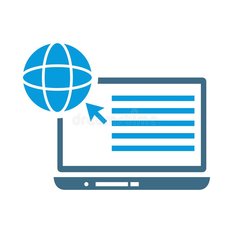 Computer logo icon design stock vector. Illustration of communication ...