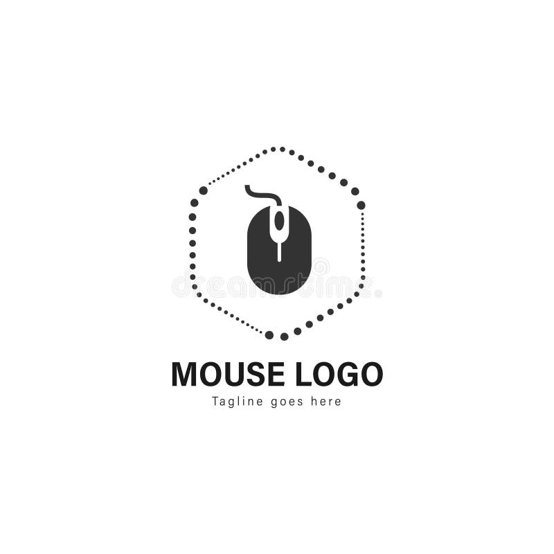Computer Logo Template Design. Computer Logo with Modern Frame Isolated ...