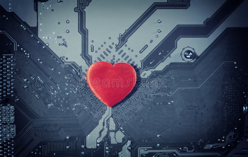 Computer love stock image. Image of health, inside, chip - 33937151