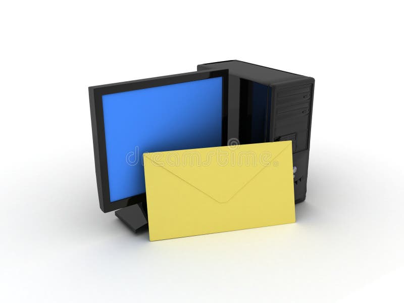 Computer mail stock illustration. Illustration of modern - 6272167