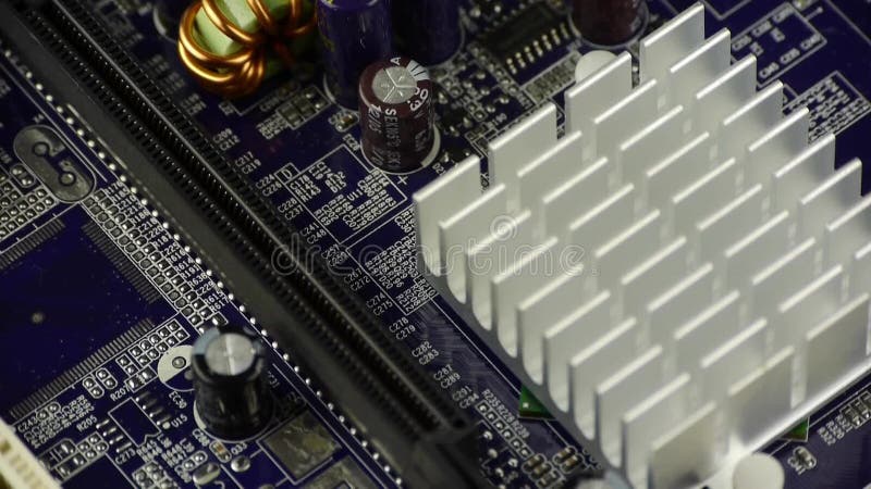 Computer Main Board,electronic Circuit Assembly & Rays Light Rotating ...