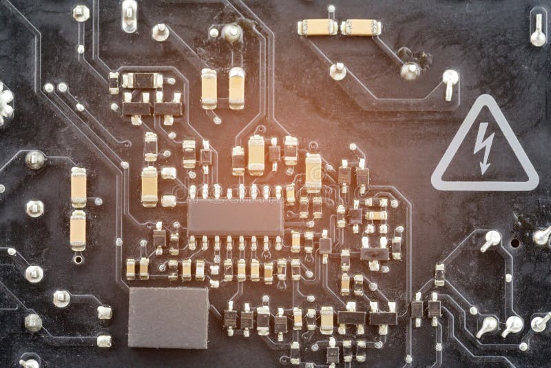 Computer Main Board or Motherboard Stock Image - Image of board, chip ...