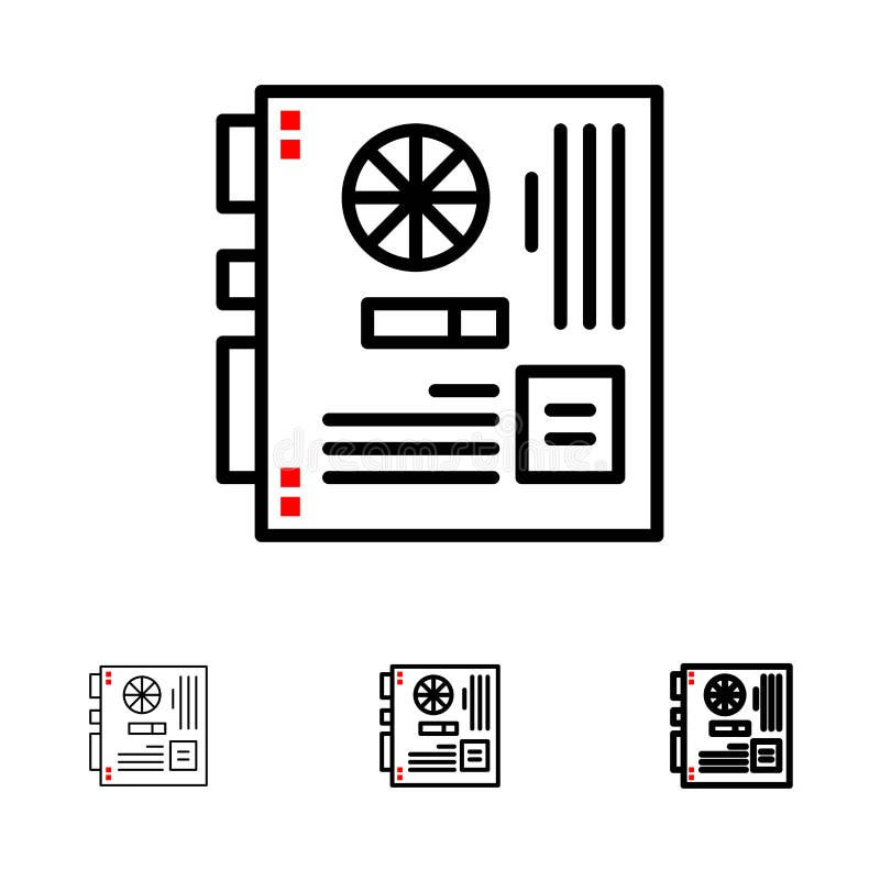 Computer, Main, Mainboard, Mother, Motherboard Blue Icon on Abstract ...