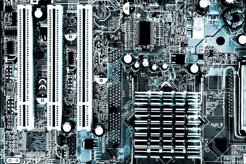 Computer Mainboard stock abbildung. Illustration von gebläse - 42673301