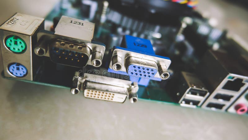 Computer Mainboard stock photo. Image of desktop, hardware - 96598390