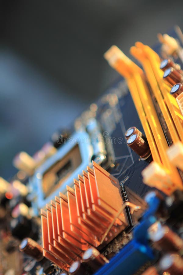 Computer Mainboard stock image. Image of bios, detail - 34322197