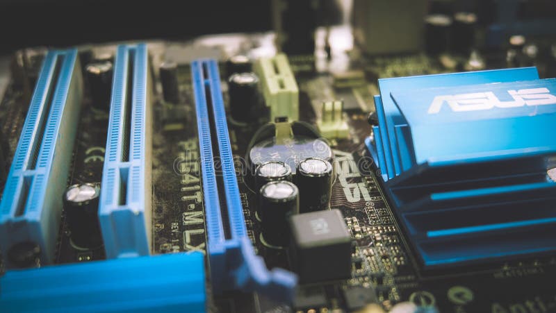 Computer Mainboard editorial stock image. Image of artificial - 96598384