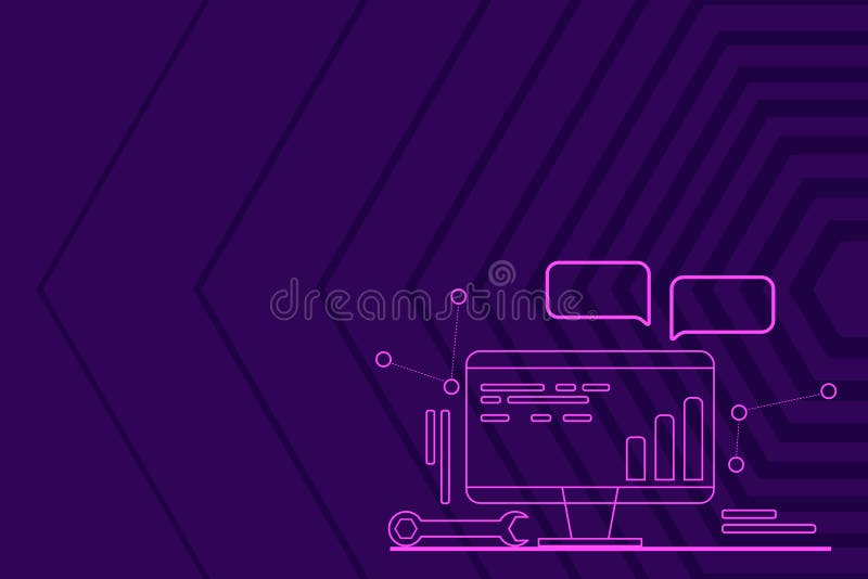 Computer Maintenance Repair Concept, Abstract Communication Technology ...