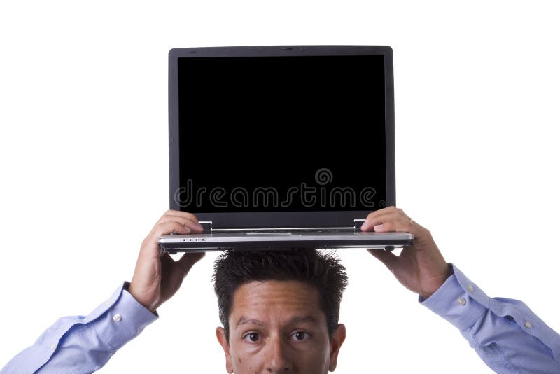 Computer man stock image. Image of person, hacker, eyes - 6390165