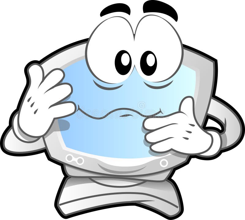 Computer Mascot #3 stock vector. Illustration of happy - 656052