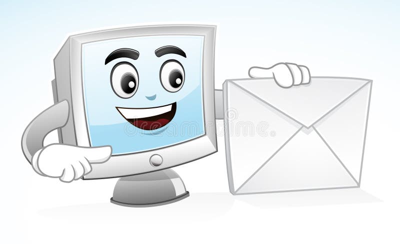 Computer Mascot - Doctor stock vector. Illustration of internet - 11803808