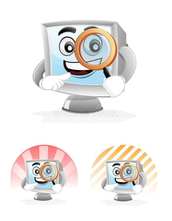 Computer Mascot - Doctor stock vector. Illustration of internet - 11803808